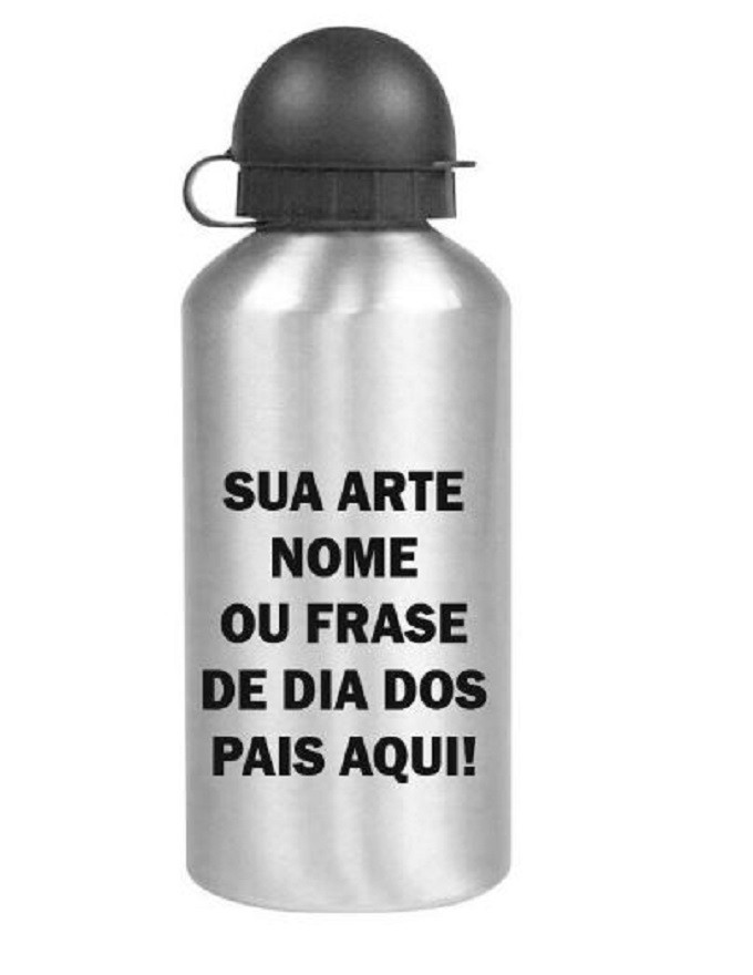 Garrafa Squeeze Personalizada Como Desejar 500ml Alumínio | Vira Arte Personalizadas